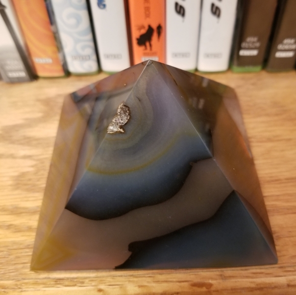 pyramid | Accents | Polished Rock Formation Energy Pyramid For Home ...